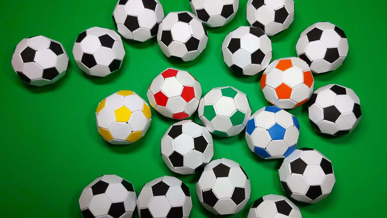 3D Origami Soccer Ball | 3D Origami Football - YouTube