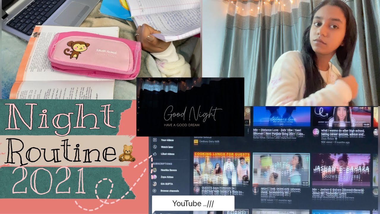 Night Routine 2021..!😴💙 - YouTube
