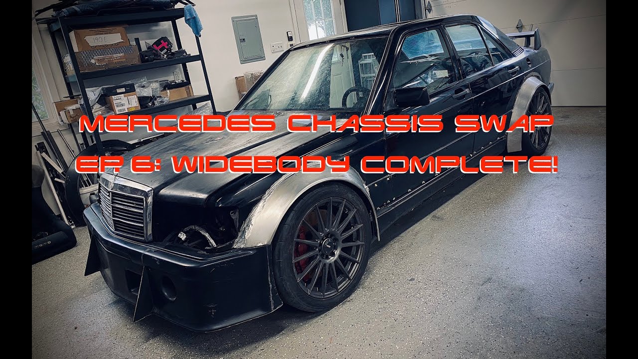 Mercedes 190E/CLA45 chassis swap Episode 6 - YouTube