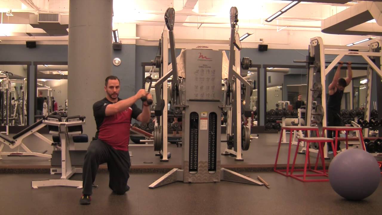 1/2 Kneeling Rope Chop - YouTube