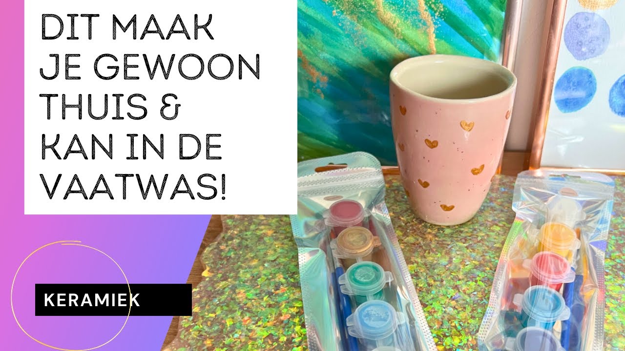 Mok schilderen: keramiek schilderen voor beginners - pottery painting ...