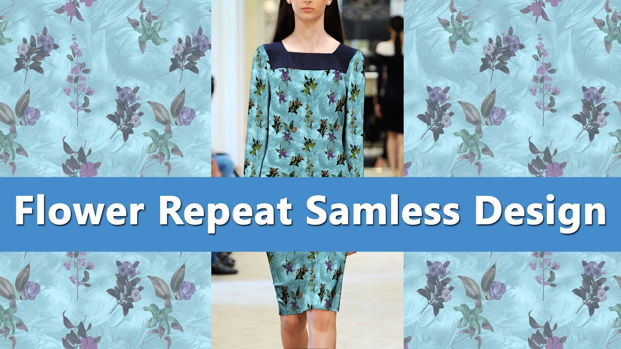 How to Create Flower Repeat Design ?|| Digital Design || Printing ...