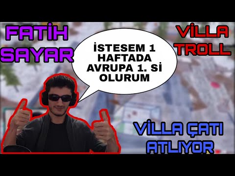 FATİH SAYAR KOMİK ANLAR (VİLLA TROLL) - PUBG Mobile