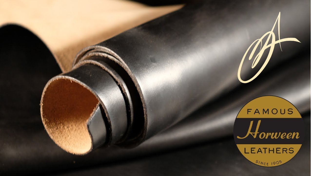 Horween Leather - Black Chromexcel 5-6oz - YouTube