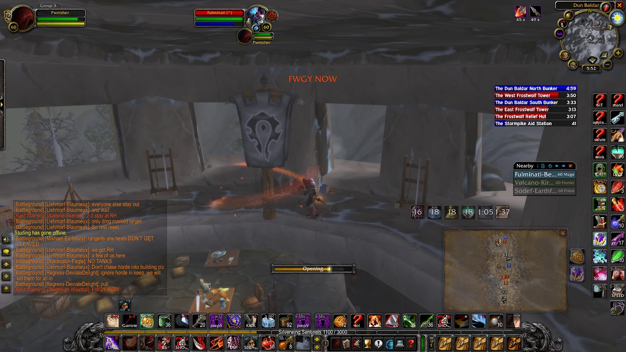 WoW classic AV snowballs - YouTube