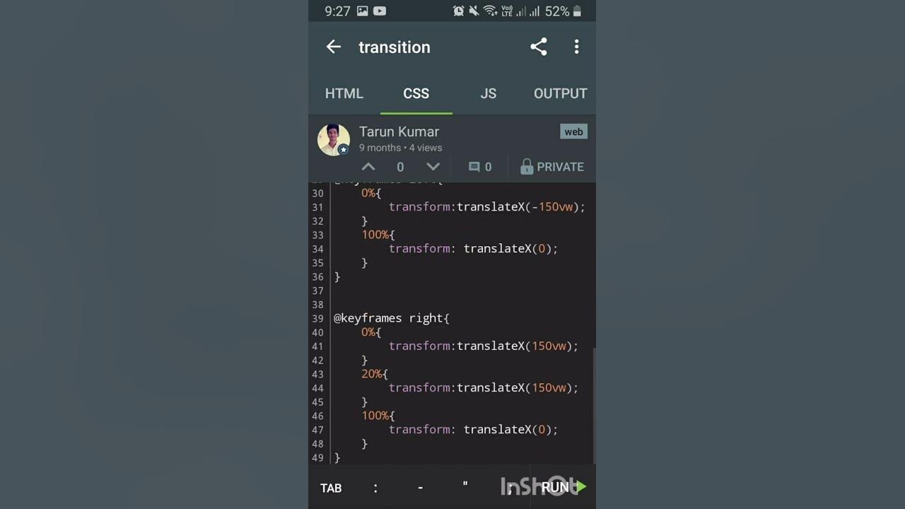 How To Make Transition Html Css Shorts Education Youtube