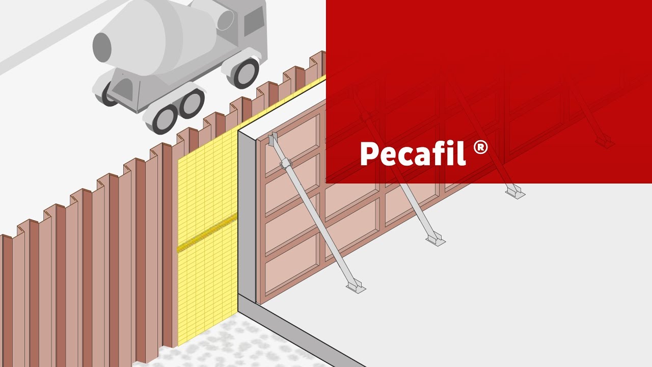 Pecafil® permanent formwork as a separation layer for sheet pilings ...