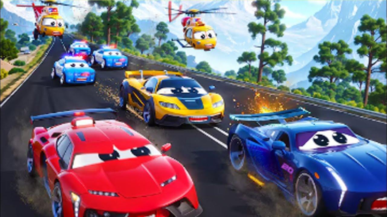 Cars Pursuit vs Crazy Cars Road Rage | Best of Cars Intense Road Rages || kids card || ibrahim ...