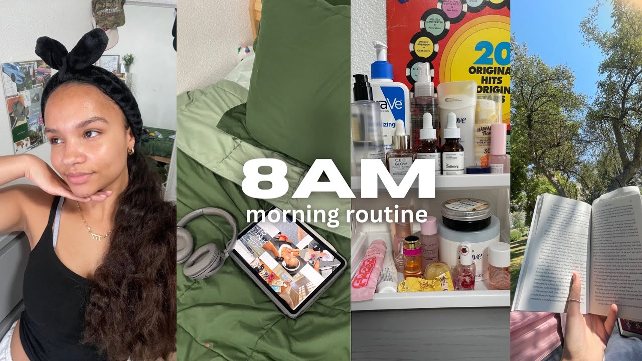 8AM summer morning routine | enjoying the little things, reading ...