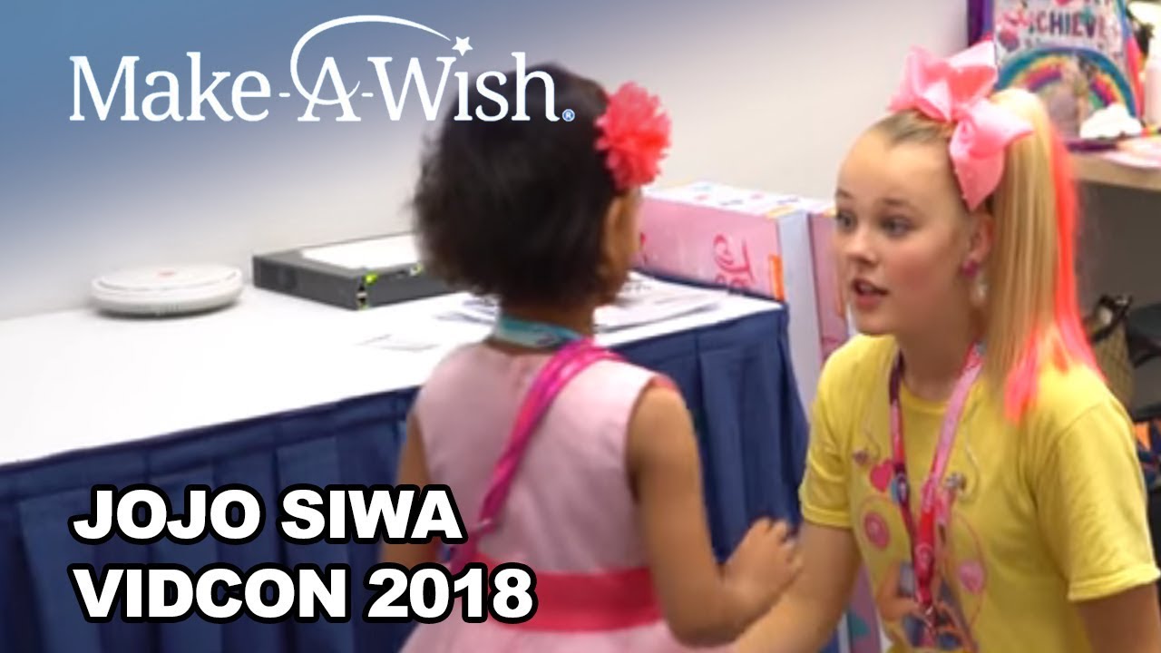 JoJo Siwa with Make-A-Wish at VidCon 2018! | Make-A-Wish® - YouTube ...