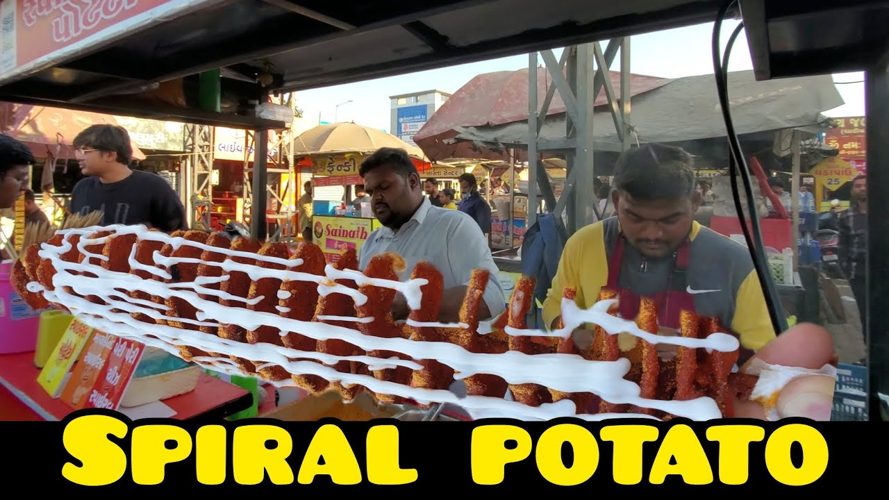 Tornado potato in surat | Potato twister | spiral fried potato | Indian ...