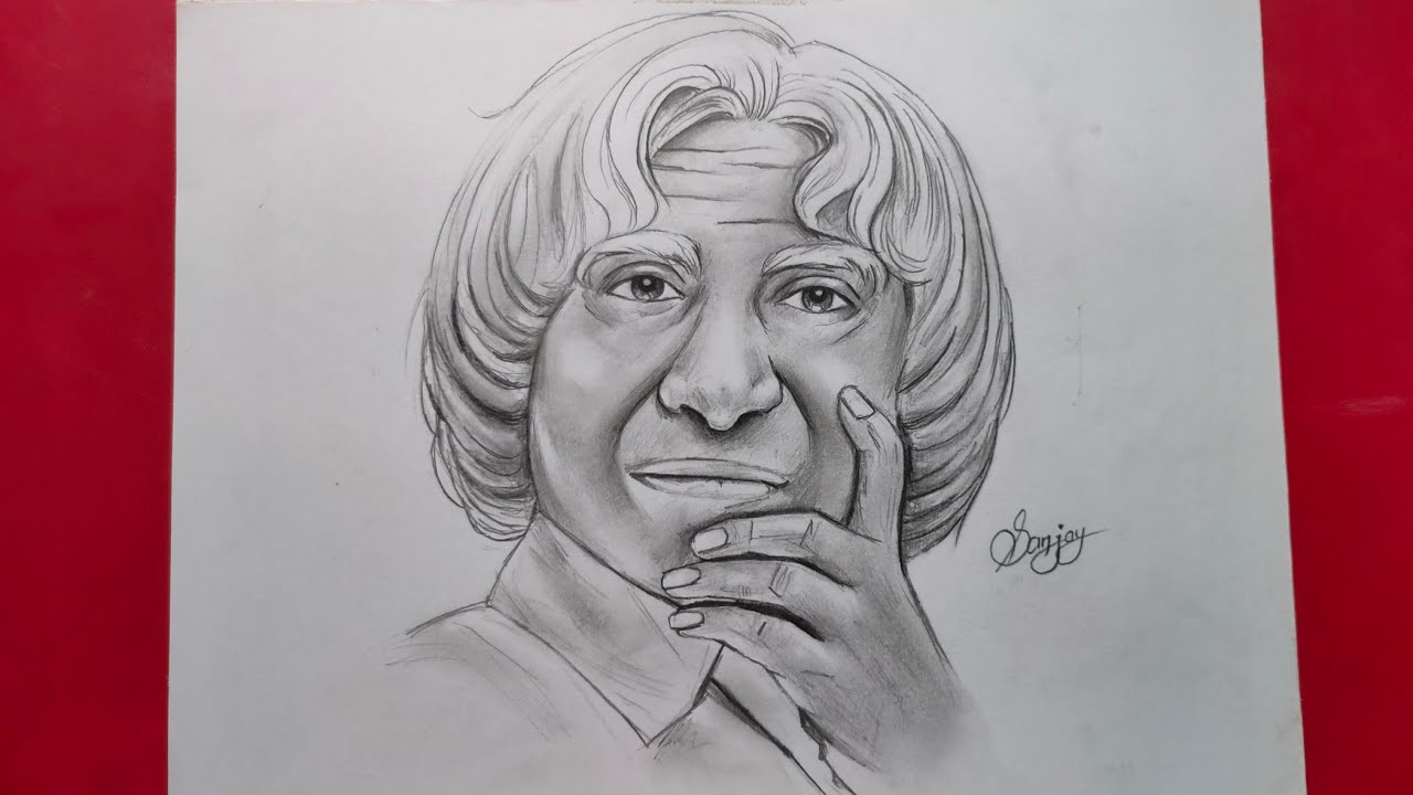 How To Draw Dr Abdul kalam ! - YouTube