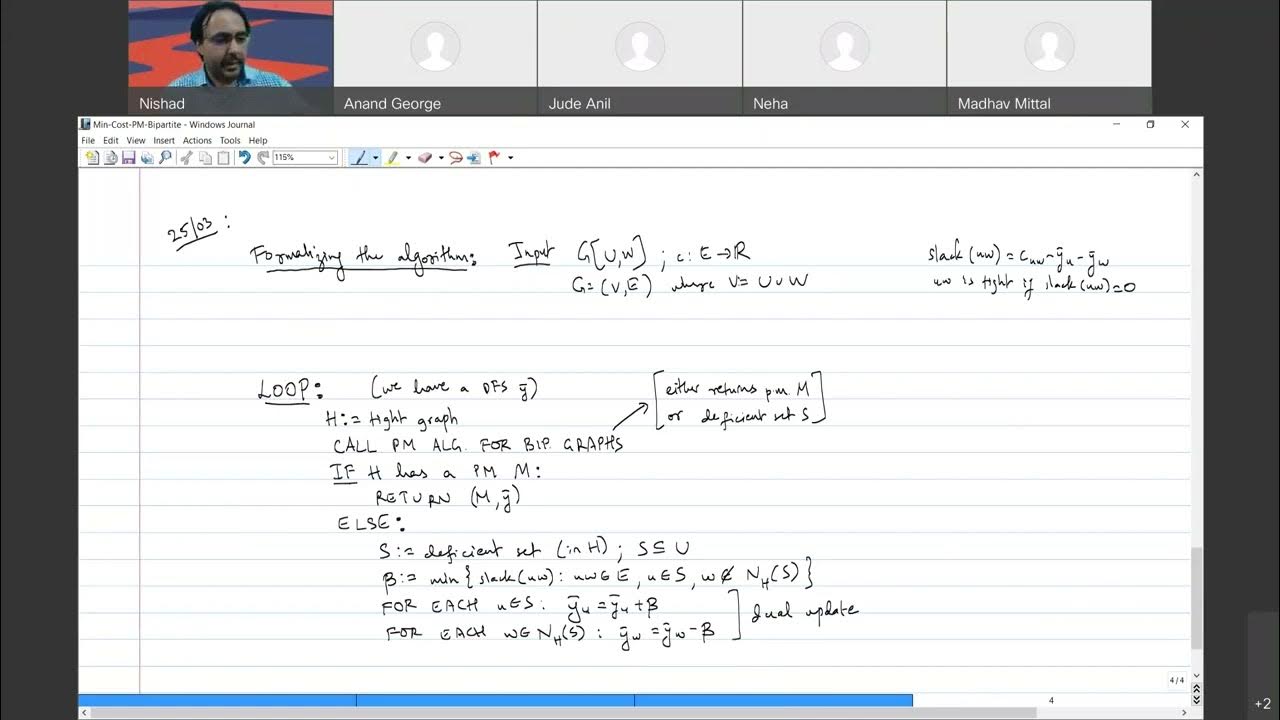 Linear Programming & Combinatorial Optimization (2022) Lecture-33 - YouTube