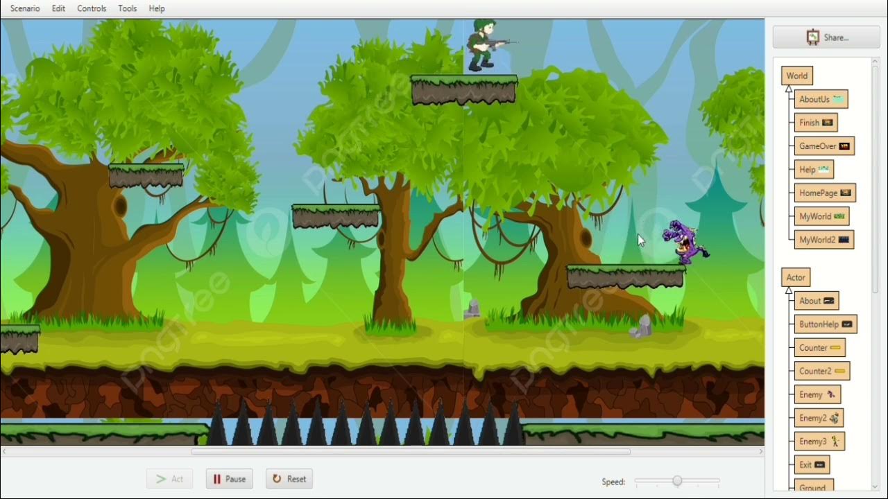 Project UAS OOP Membuat Game sederhana menggunakan Aplikasi Greenfoot - YouTube