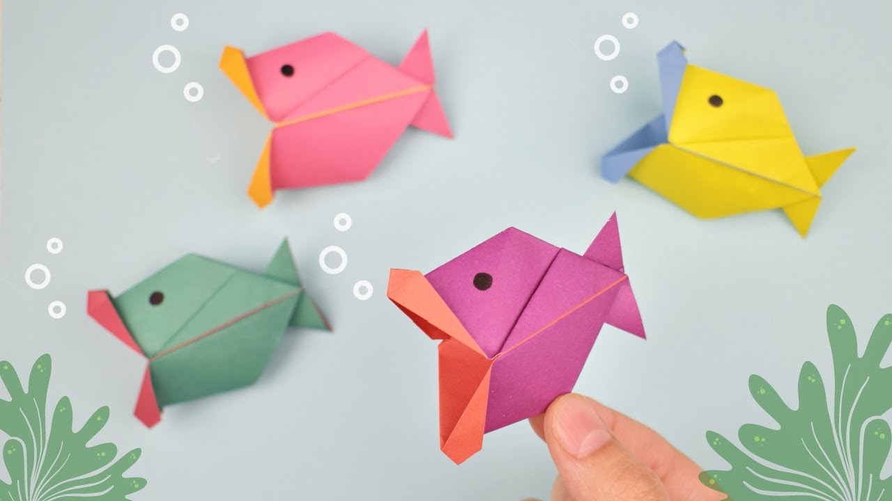 Pez de Origami - YouTube