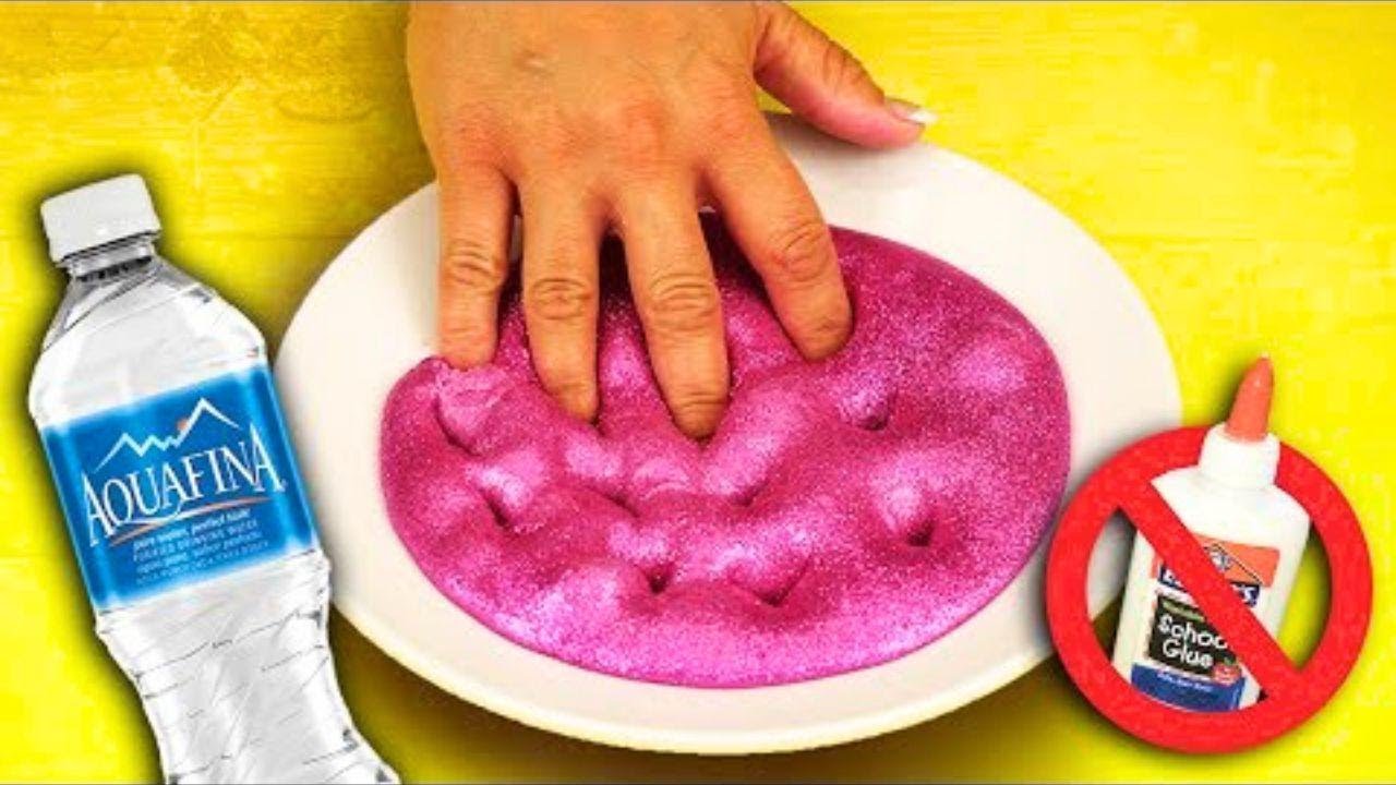 ¡Slime sin pegamento en 8 formas! ¡Probando recetas! ¡Con agua y más ...