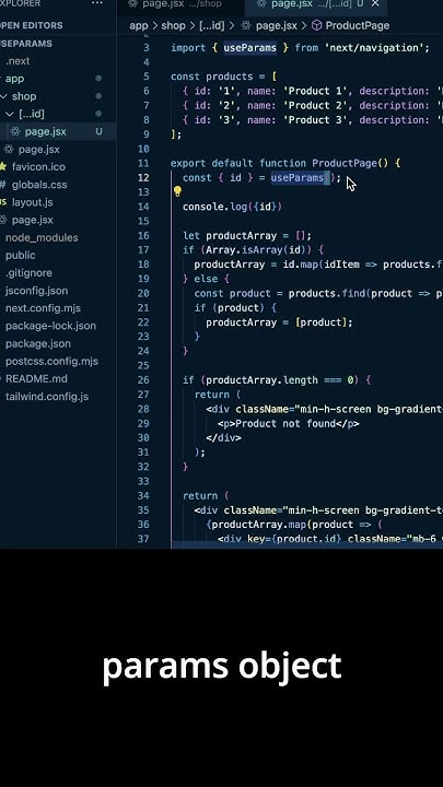 Did You Know This About Useparams In Next Js Reactjs Nextjs Javascript Youtube