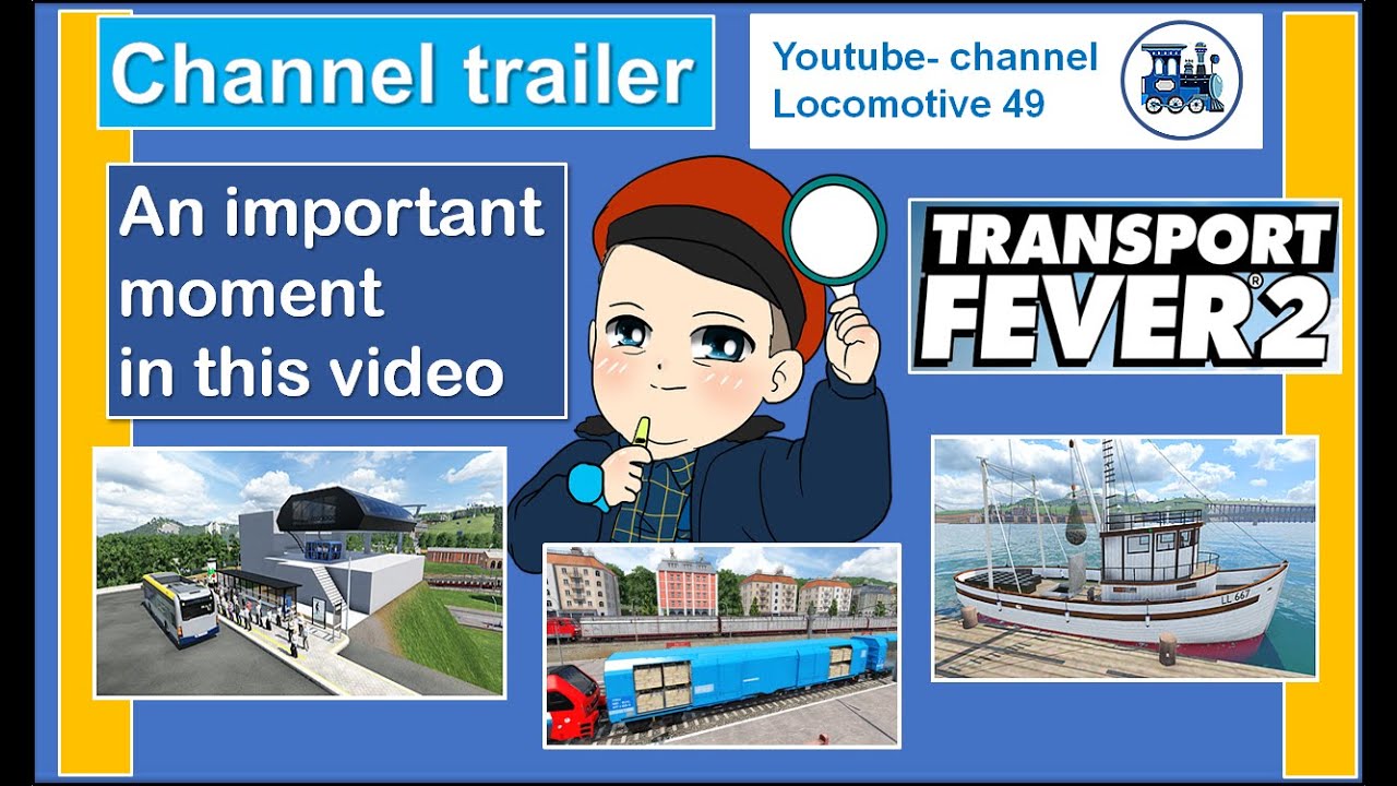 Transport fever 2-Channel trailer locomotive 49 - YouTube