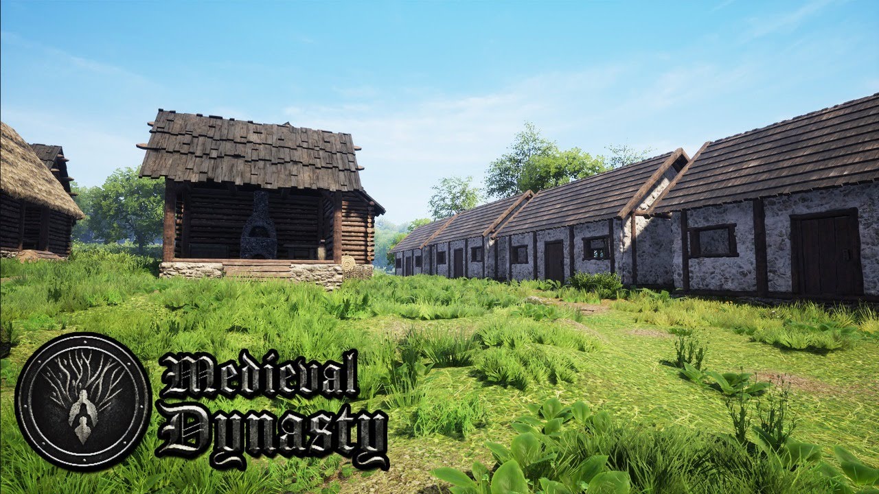 MEDIEVAL LIFE SIMULATOR Building A House Crafting Tools Hunting Animals ...