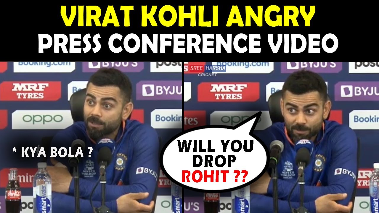 VIRAT KOHLI Angry Press Conference Video | India vs Pakistan T20 World ...