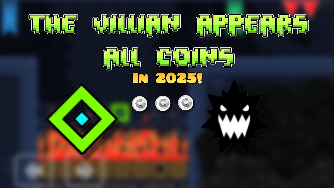 The Villian Appears with all Coins in Geometry Dash! | 2.2 - YouTube