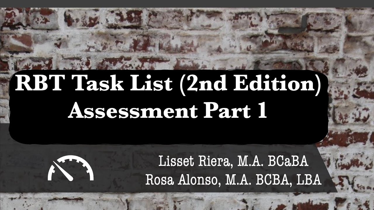 RBT Assessment Part 1 - YouTube