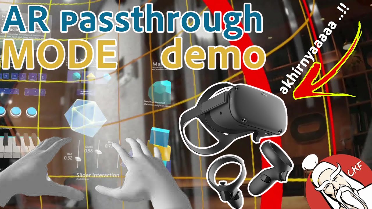 AR MODE PASSTHROUGH DEMO | Quest AR Demo, MRTK HandDemo, CrazyKungfu ...