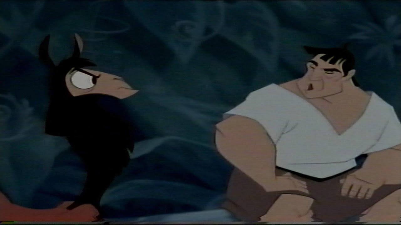 The Emperors New Groove Kuzco Llama Gets Warmed Up 2000 Vhs Capture Flipped Youtube