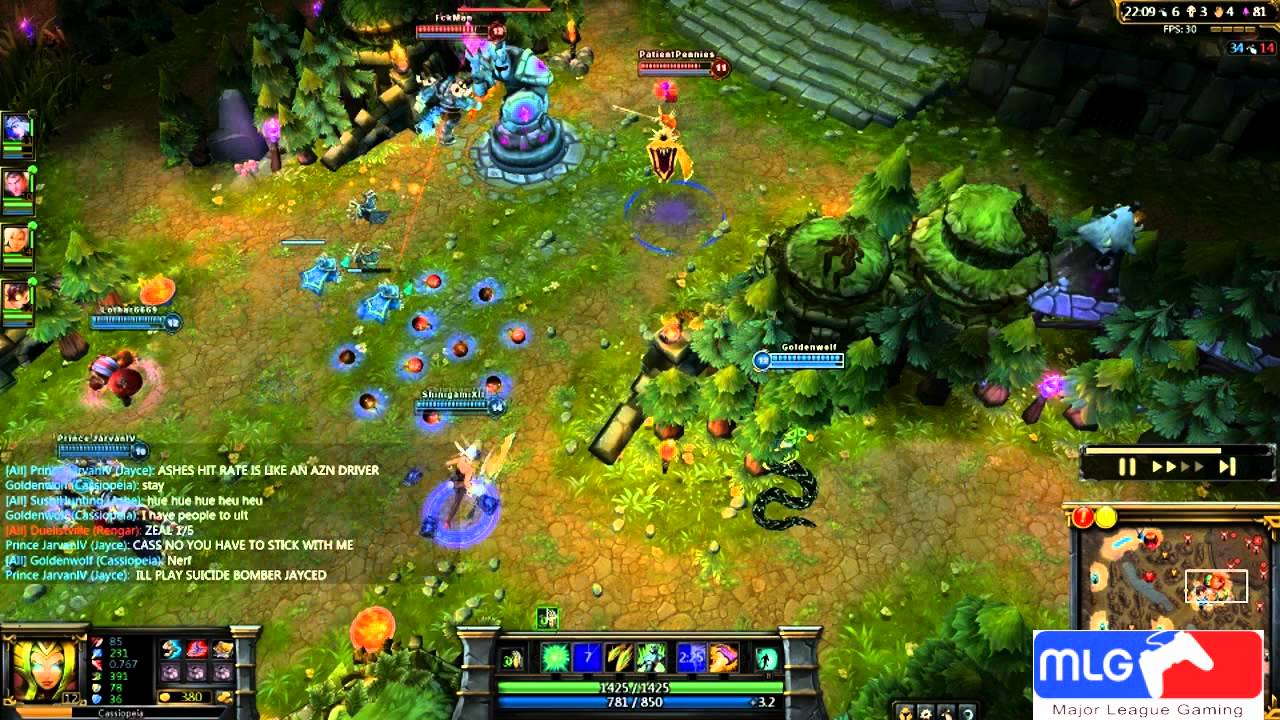 LOL - MLG & NFL Jungle Cassiopoeia ft. Jayce - YouTube