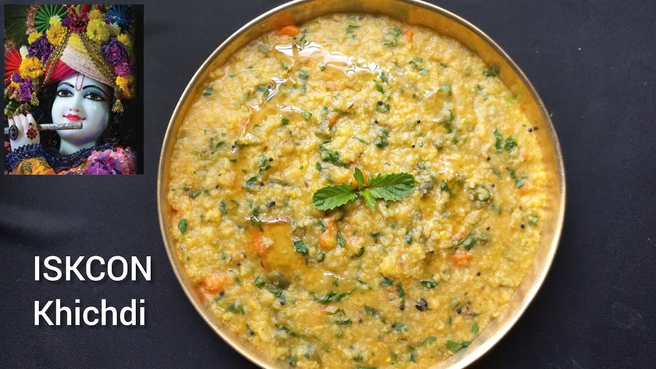 ISKCON Khichdi Recipe || ISKCON Prashadam || Vegetable Khichdi Recipe ...