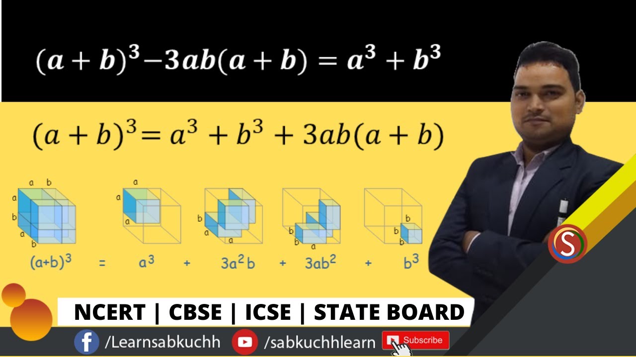 (a+b)^3 | a^3 + b^3 | a+b Whole Cube Formula = a^3 + b^3 +3ab(a+b) | a ...