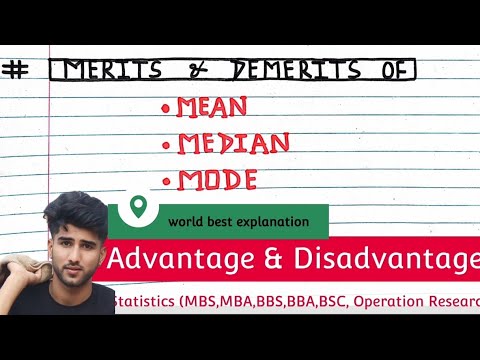 Merits and Demerits of Mean Median Mode || Advantage and disadvantage ...