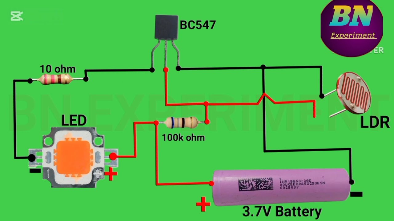 automatic night light project | Diy Ldr Led Circuit Diagram - YouTube