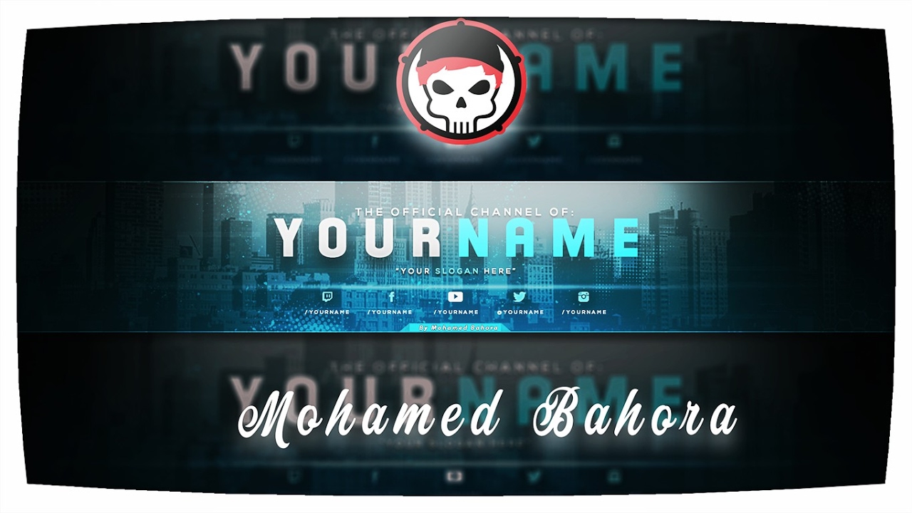 Free City Youtube Banner Free PSD File 2017 - YouTube
