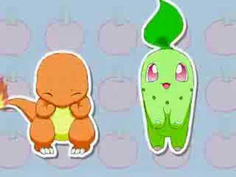 dancing chamander and chikorita - YouTube