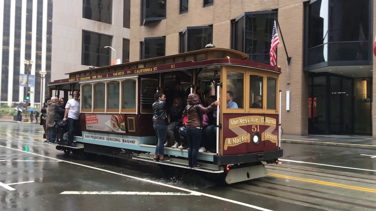 California Street Cable Car 51 @ California St & Front St San Francisco ...
