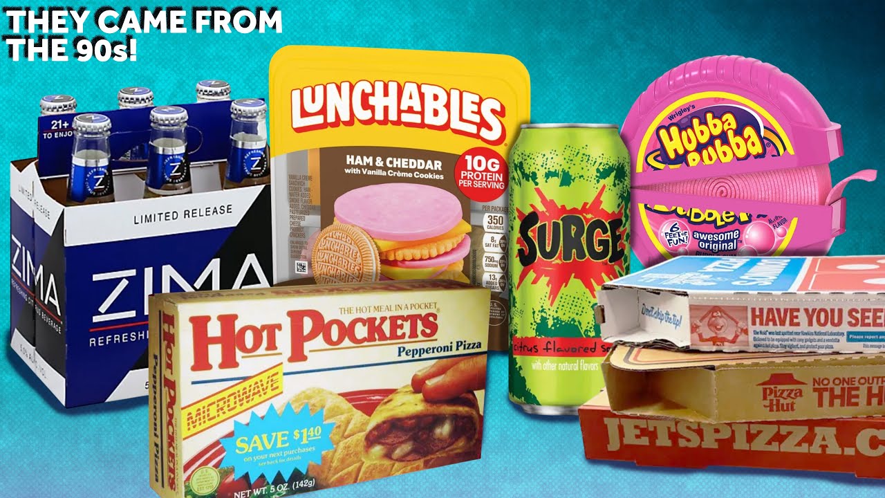 All The WILDEST Food From The '90s | Compilation - YouTube