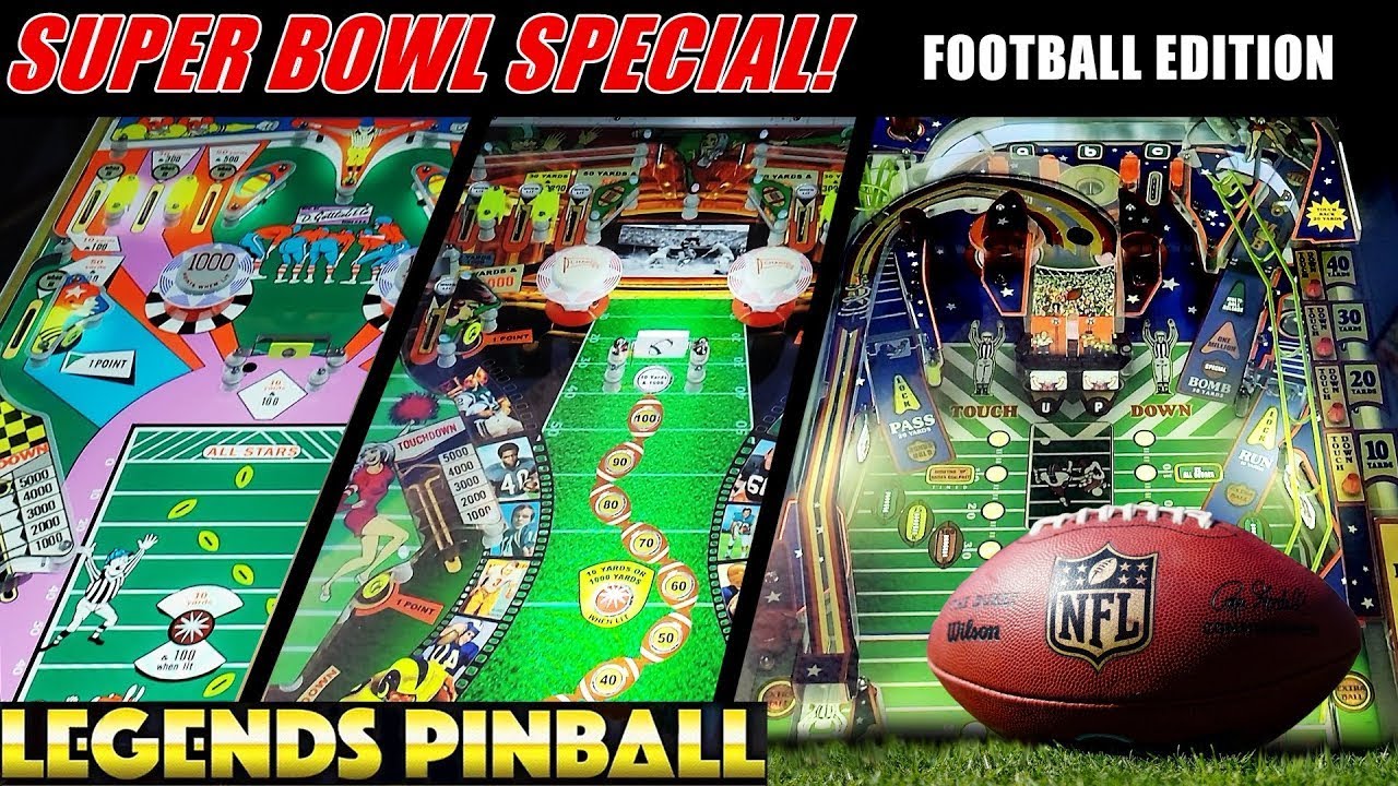 Super Bowl Special - Football on the Legends Pinball - YouTube