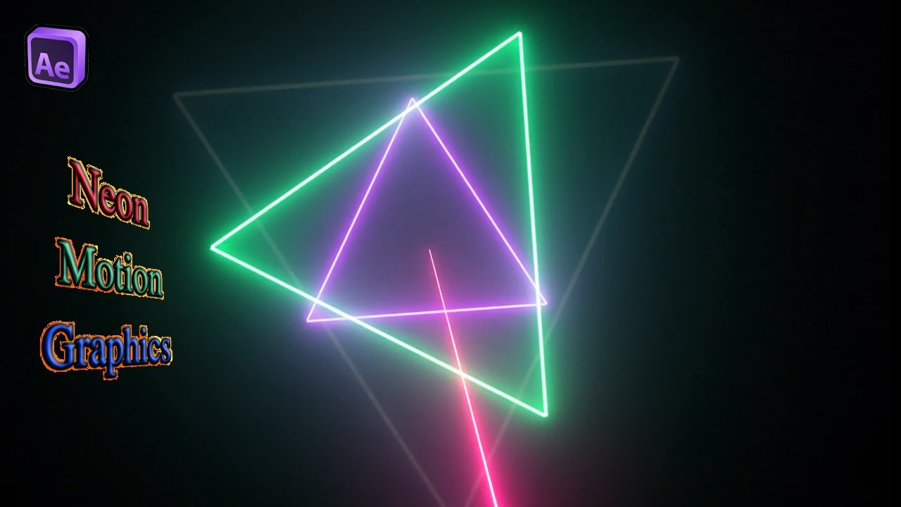 After Effects Tutorial_ Neon Motion Graphics In After Effects With ...