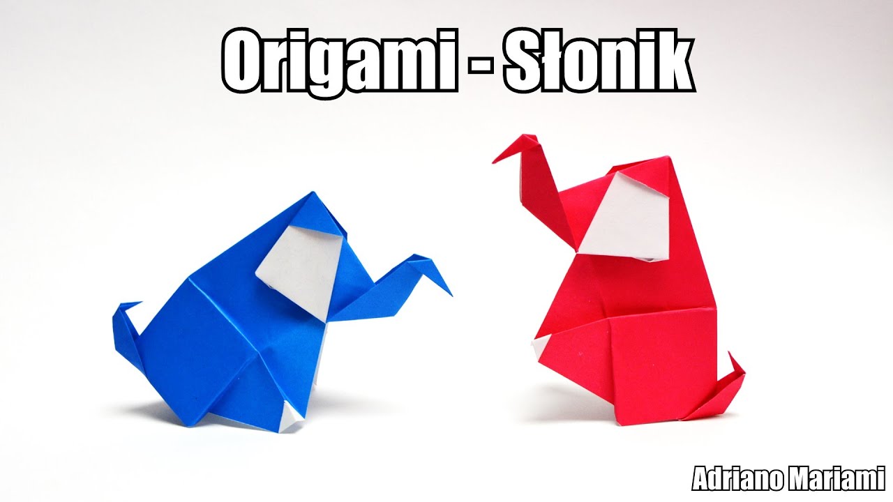 Origami - Słonik - YouTube