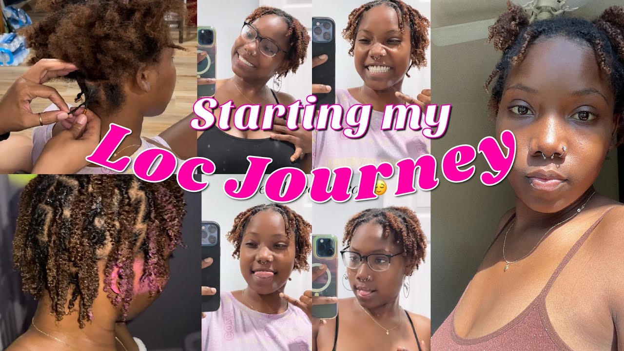 STARTING MY LOC JOURNEY (get my starter locs w me!) - YouTube