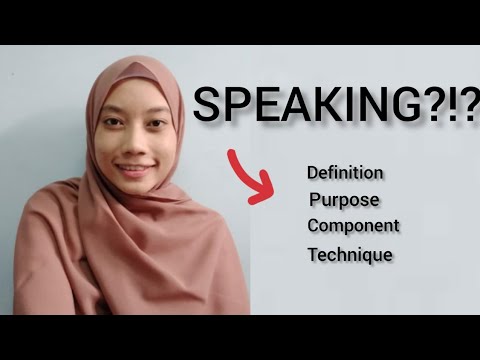 ENGLISH SPEAKING || Definition, purpose, component and technique of ...