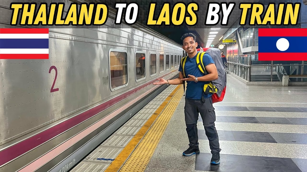 Bangkok Thailand To LAOS International Train 🇹🇭| Bangkok To Nong Khai ...