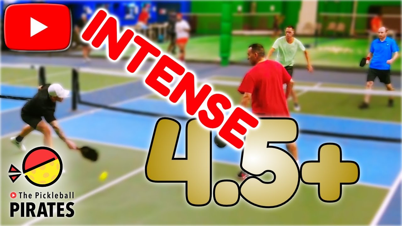 Intense 4.5+ Pickleball Men's Doubles - YouTube