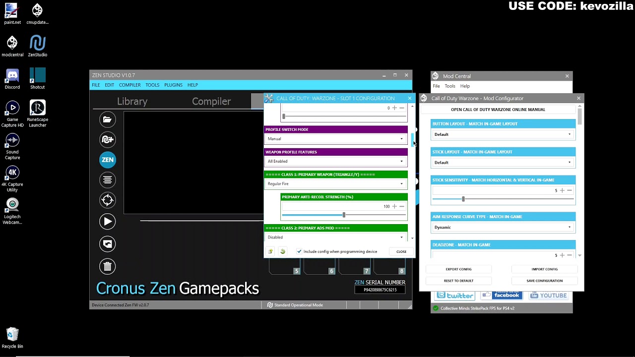 CRONUS ZEN STUDIO VS MOD CENTRAL MOD PASS (COMPARE AND CONTRAST) - YouTube