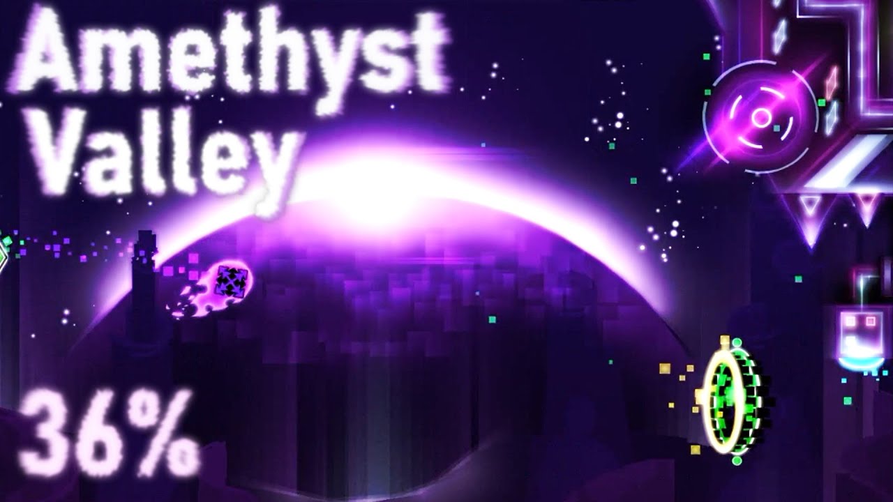 Geometry Dash - Amethyst Valley (by Fufafac) - 36% - YouTube