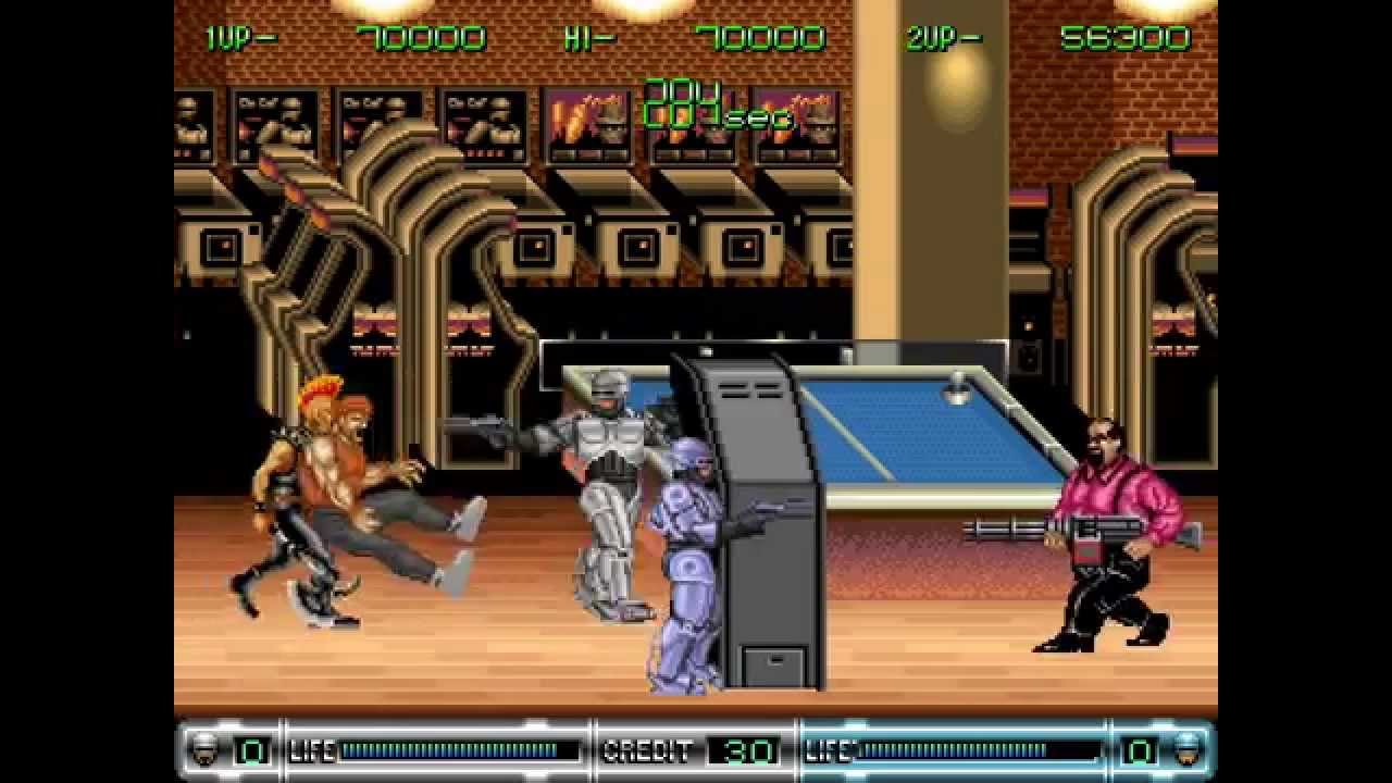 Robocop 2 arcade 2 player Netplay 60fps - YouTube
