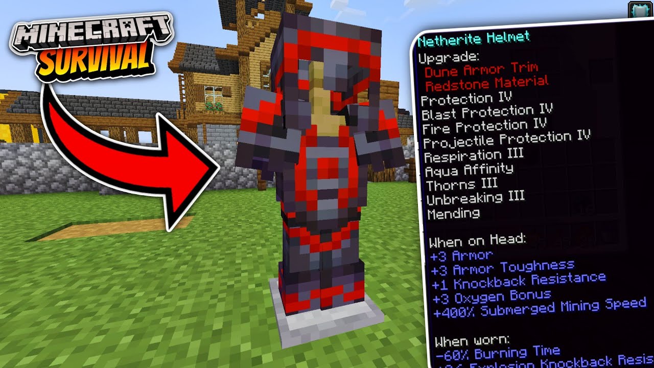 I Made WORLD'S STRONGEST ARMOUR Ever In Minecraft Survival😰! - YouTube