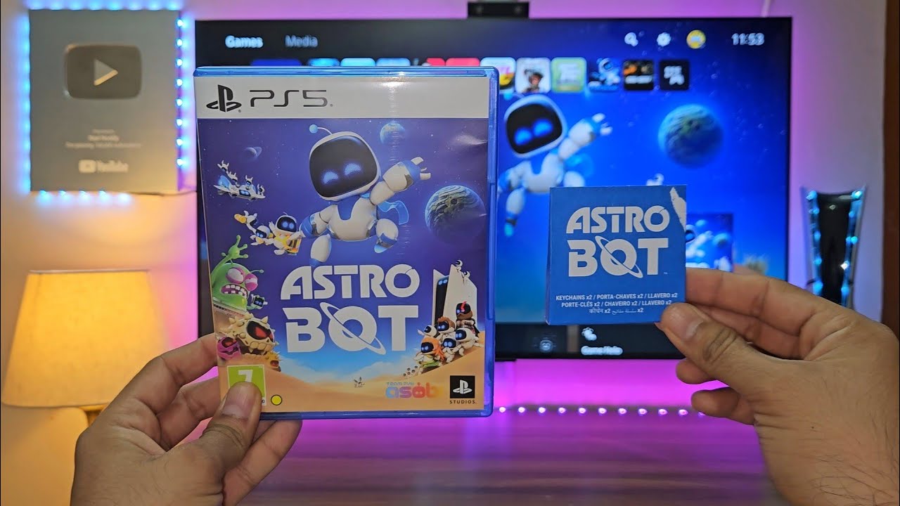 Astro Bot Disc Edition (PS5) Unboxing + Gameplay - YouTube