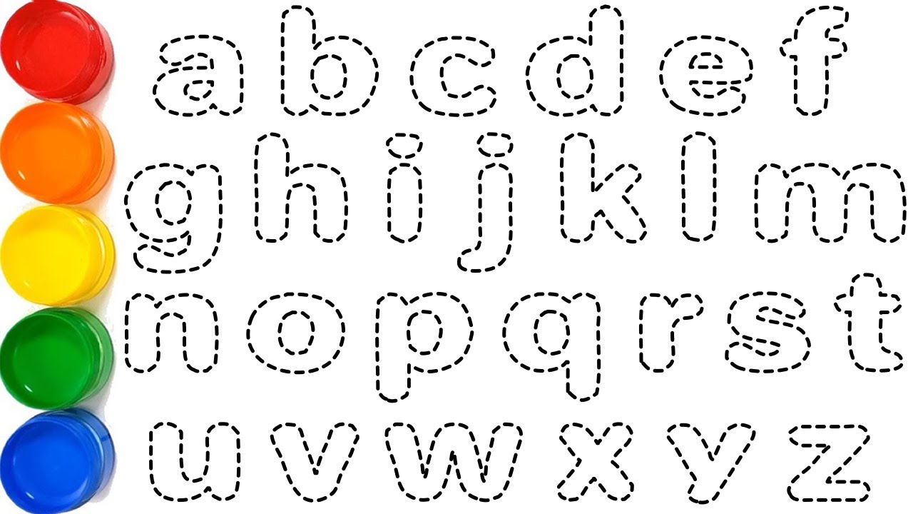 Let's Learn How to Draw Small Letters ABCD for Kids, Step by Step ...